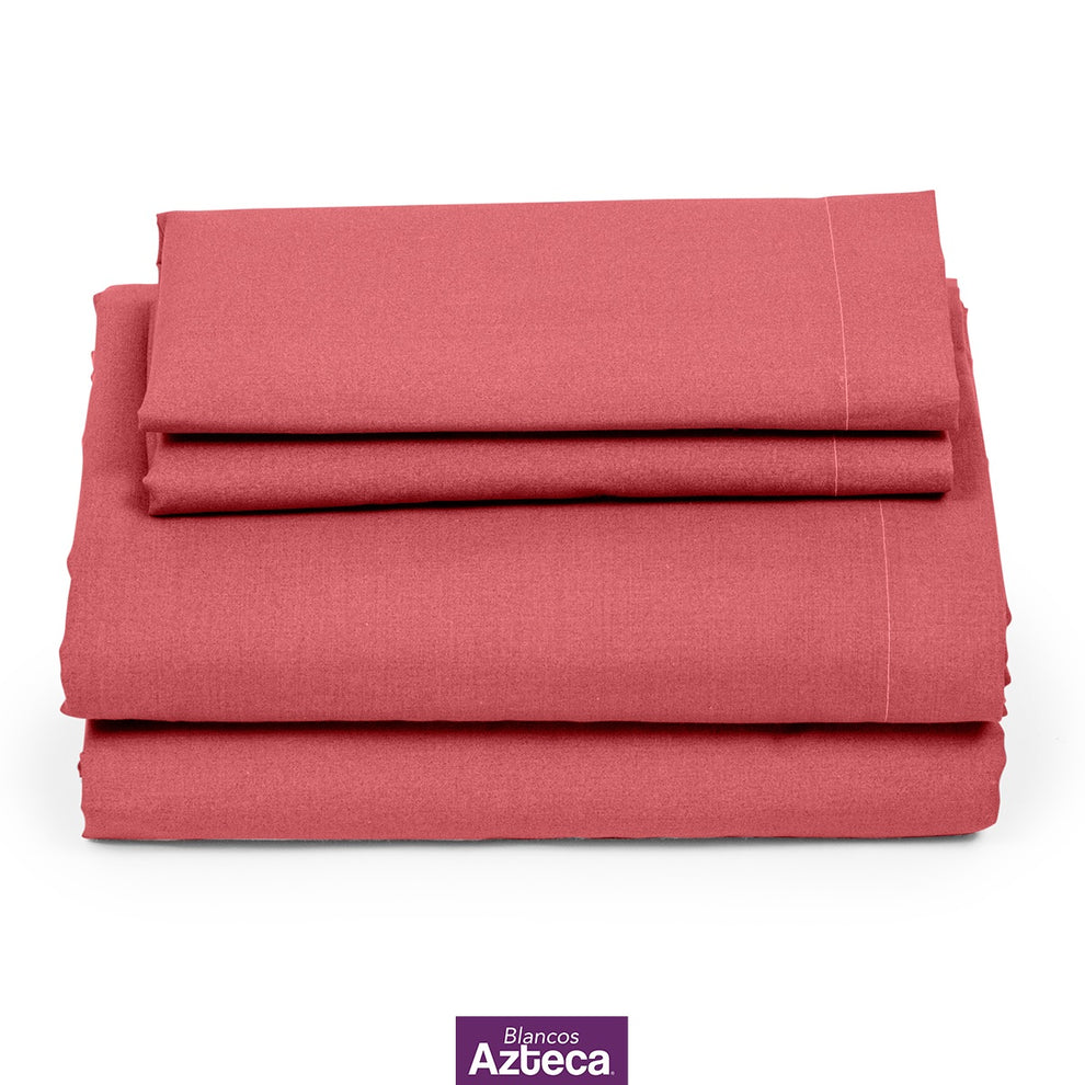 Juego de Sábanas Microfibra Aura – Blancos Azteca